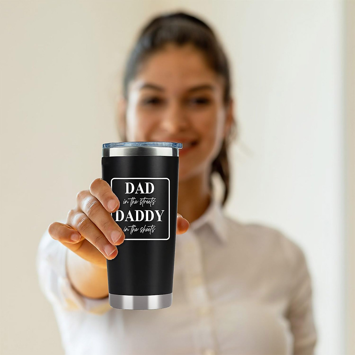 Dad In The Streets Daddy In The Sheets Tumbler 20 Oz - First Father s Day Gifts For New Dad, Godfather - Gift For First Time Dad, Grandpa, Papa - Dad To Be Gifts For 1st Time Dad, Expectant Father