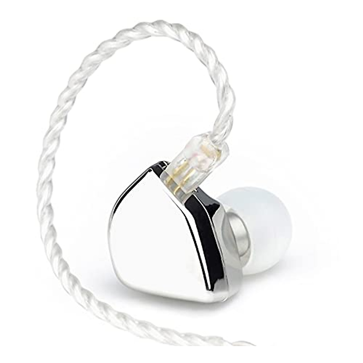 Hzsound Heart Mirror HiFi in Ear Monitor Earphone High Sound Quality Carbon Nanotube CNT Dynamic Driver High Resolution Noise Canceling Headphone Mirror Treatment