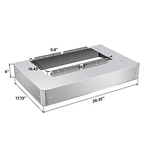 Range Hood Liner for JOEAONZ 20 Inch Insert Range Hood, 30 Inch Insert Range Hood Liner