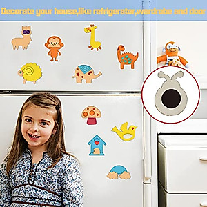 Glintoper 30 Wooden Magnet Painting Craft Kit, Paint Your Own Easter Art and Craft Supplies, Basket Stuffers Party Favors for Boys Girls, Classroom Prize Goodie Bag Gifts for Kids 4-8