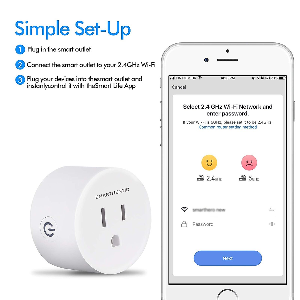 Smart Plug, WiFi Light Switch, Outlet Timer, Amazon Alexa Google Home Voice, APP and Remote Control, Smart Devices, Gadgets, Home Improvement Outlet Extender, 2.4ghz Network, Pack of (1)