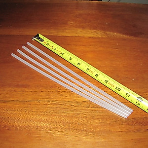 Long Soap Dispenser Pump Tubes Straws for Wine Bottles, Liquor Bottles, 12" Long, 1/4" OD - Set of 4, Measure for proper Fit