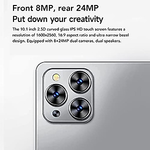 VINGVO 10.1 Inch Tablet, 100-240V Tablet PC 1600x2560 IPS Screen for Travel (US Plug)