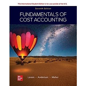 ISE Fundamentals of Cost Accounting