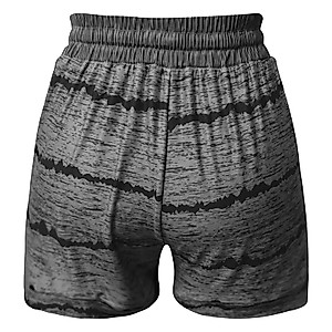 Bravetoshop Womens Running Shorts Workout Yoga Shorts Athletic Elastic Waist Comfy Summer Lounge Shorts (Dark Gray,M)