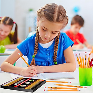 Gloween Wood-Cased #2 HB Pencils Bulk, 1000 Pack Pre-Sharpened Yellow Pencils for Office School Supplies