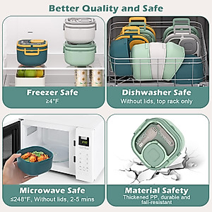 PEDECO Portable Stainless Steel and Silicone Round Food Storage Box with Silicone Lid,BPA Free,Slip Resistant Bottoms,Reusable Snack Nesting Lunch Box for Kids & Adults-Set of 3