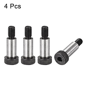 uxcell Alloy Steel Hexagon Socket Head Shoulder Screws Bolts, 1" Shoulder Length, 1/2" Shoulder Dia, 3/8-16 Thread, 4pcs