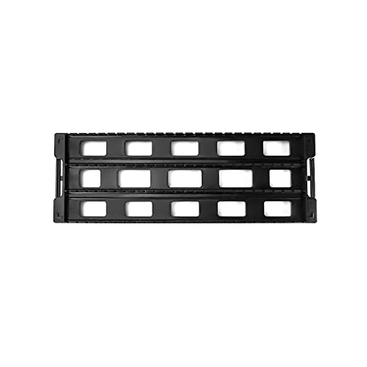 Qwork Antistatic ESD Circulation Rack Shelf, PCB Tray ESD Shelf Circulation Rack, 25 Slot Storage Stand Circuit Board Holder, Plastic, Black, 2 Pack