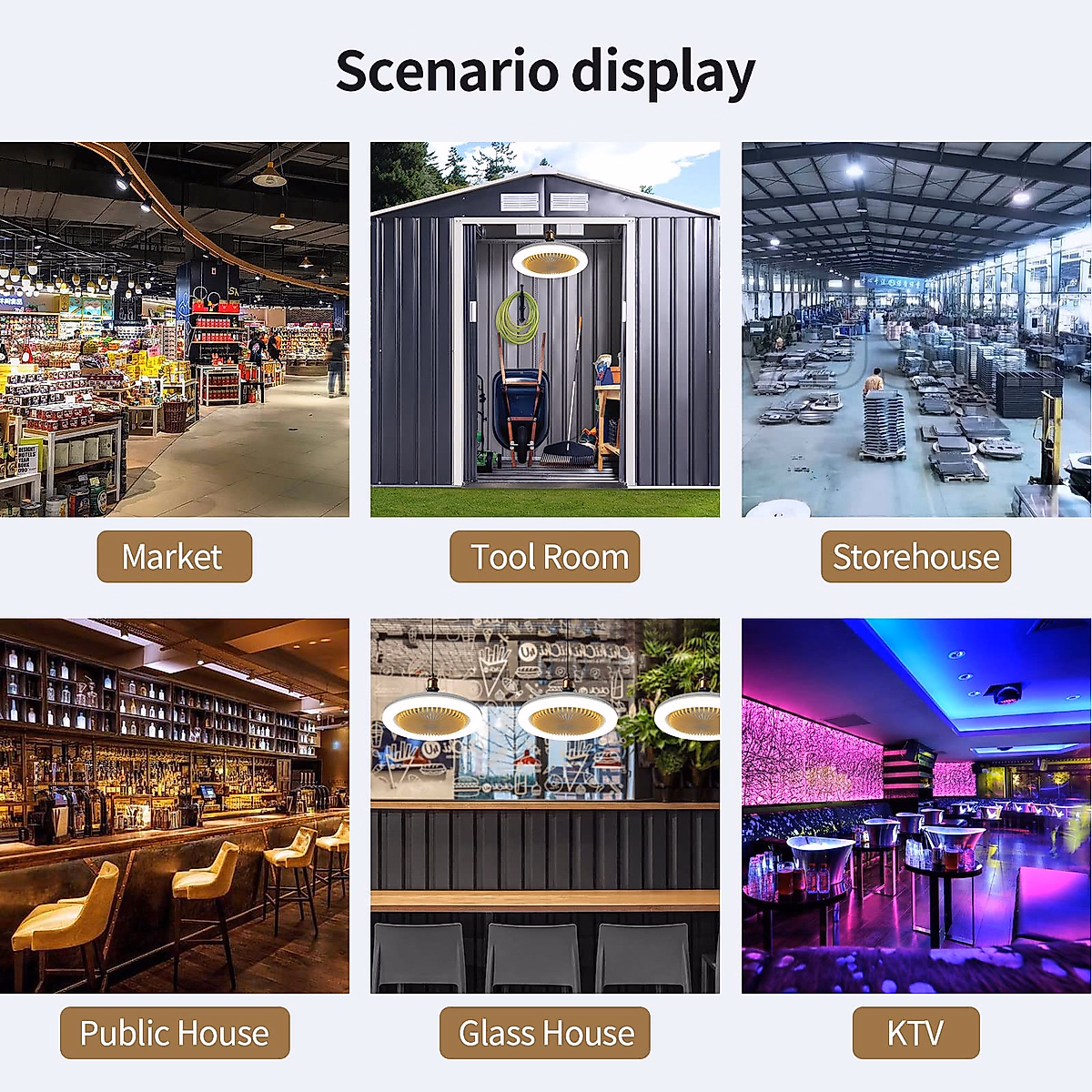 AOSUI Screw in Ceiling Fan in Light Socket 10in E26 30W Dimmable Socket Fan Small Ceiling Fan with Light, Plug in Light Bulb Ceiling Fan with Remote Perfect for Small Rooms, RVs, and Restaurants