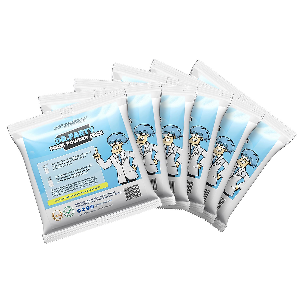 Dr.Party The Most Pro Super Stacking Foam - Up to 720 Gallons or 12 Rounds of Foam Party Fun - Compatible with ALL Foam Machines