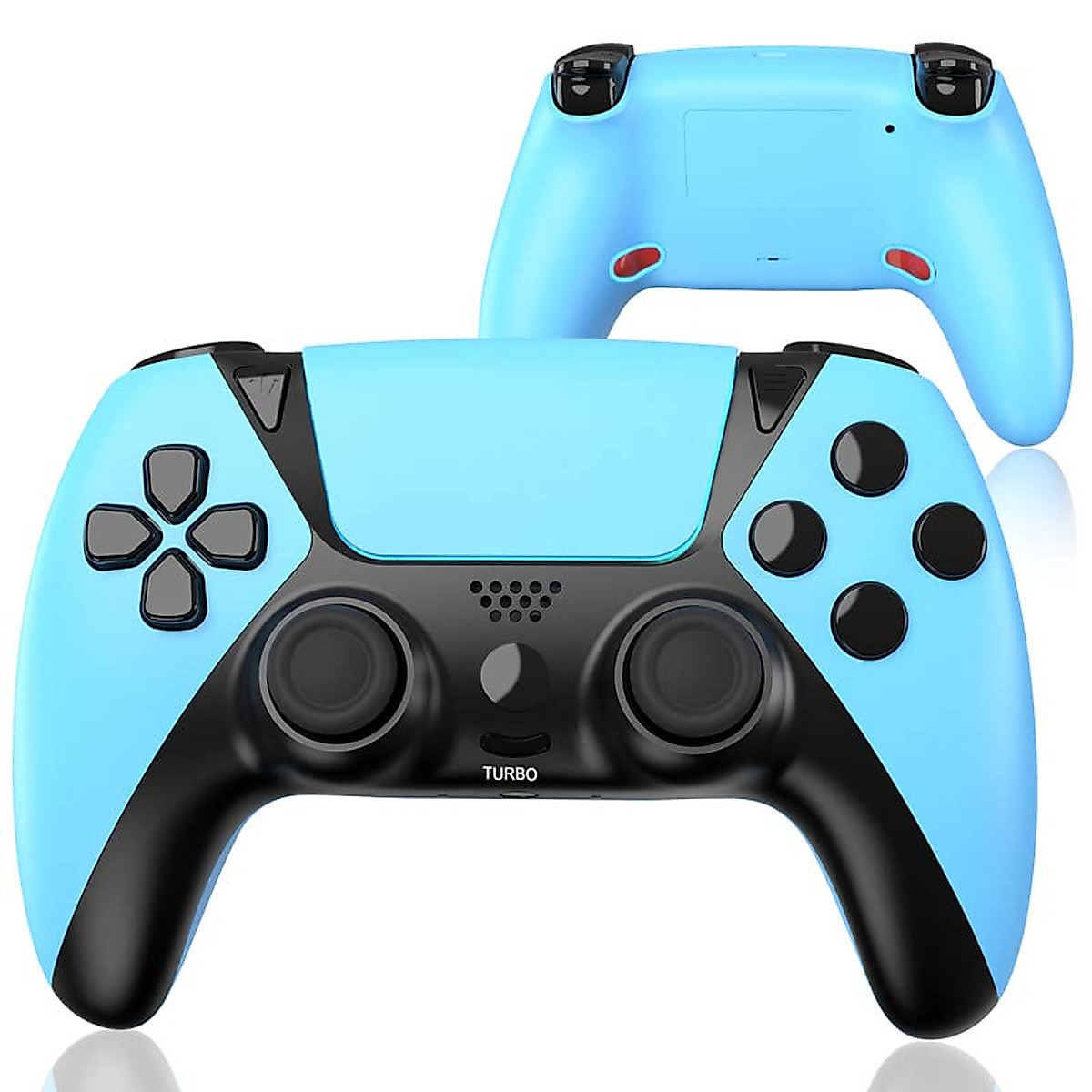 Ymir Gamepad for PS4 Controller, Elite Wireless Remote for Playstation 4 Controller Compatible with PS4/Slim/Pro/Steam/PC , with Upgraded Programming Function/Turbo/Motion Sensor/Dual Vibration( Blue)