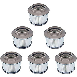 WuYan 6pcs Filter for MSpa FD2089 Inflatable Swimming Pool, Replacement Cartridges for MSPA Filter Hot Subs and Spas Hot Tub, Inflatable Swimming Pools at Home, Beach and Bath