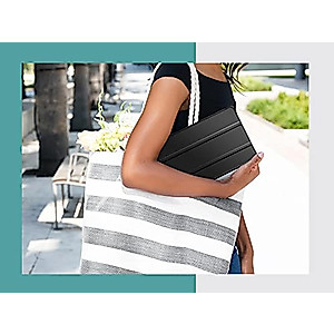 MoKo Case Fits Samsung Galaxy Tab A7 Lite 8.7 Inch (SM-T225/T220/T227), Lightweight Stand Smart Case Hard Shell Cover for Samsung Tab A7 Lite Tablet 2021 – Black