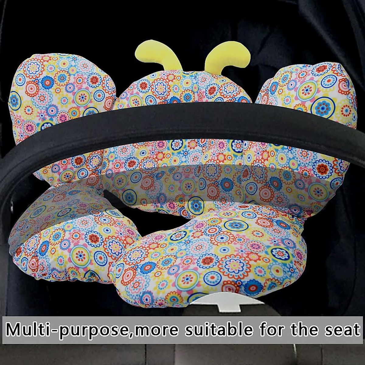 Jitejoe Baby Travel Pillow, Infant Head and Neck Support Pillow for Car Seat, for 0-4 Years Old Baby, Pushchair, Kid's Neck Pillow, Soft and Skin Friendly, Baby Neck Pillow