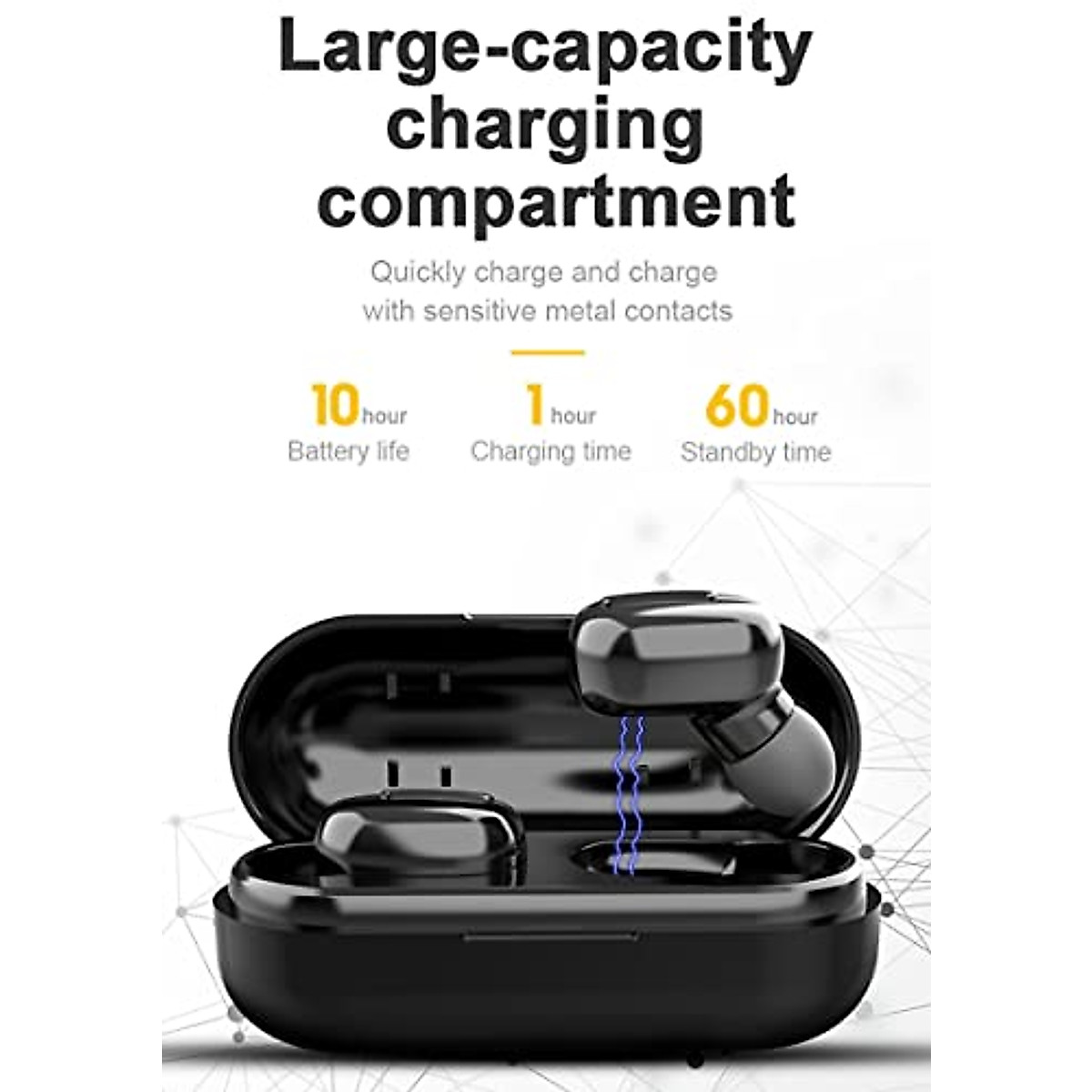 Invisible Earbuds Wireless Bluetooth Mini Ear Buds Tiny Waterproof Discreet Earphones Sleep Earbuds in Ear Hidden Earpiece Long Battery Life Headphones Smallest for Android iOS Sports Running Workout