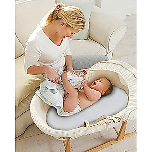 Linen Changing Table Pad Cover Baby Changing Pad Cover Gray Pink Changing Table Cover Diaper Changing Pad Cover for Girl