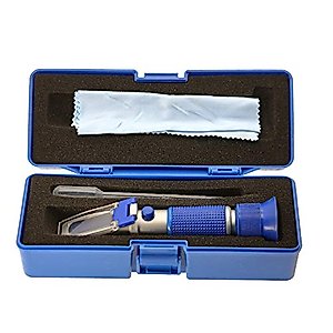 AMTAST Hand Held DEF AdBlue Refractometer Tester for Urea Concentration in Diesel Exhaust Fluid Aqueous Urea Solution with ATC Automatic Temperature Compensation Measuring Range 0-40% (Copper)