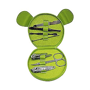 mossty Portable Manicure Set Mini Grooming kit Nail Clipper Accessories Fingernail Trimmer for Home Travel Gift