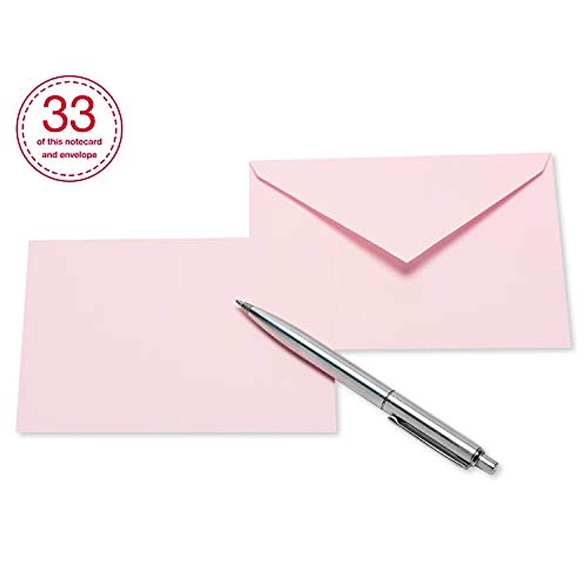 American Greetings Bulk Blank Cards with Envelopes, Heart Stationery (200-Count)