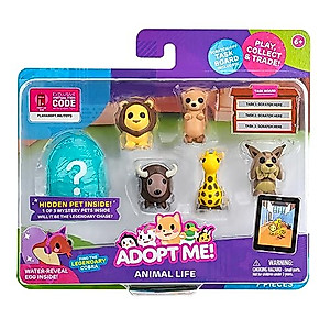 Adopt Me! Pets Multipack Animal Life - Hidden Pet - Top Online Game - Fun Collectible Toys for Kids Featuring Your Favorite Pets, Ages 6+