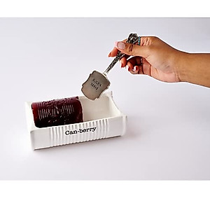 Mud Pie Can-Berry Ceramic Cranberry Serving Dish and Spatula Set