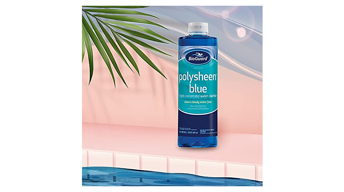2 Pack BioGuard Polysheen Blue Swimming Pool Water Clarifier (1 Quart ...