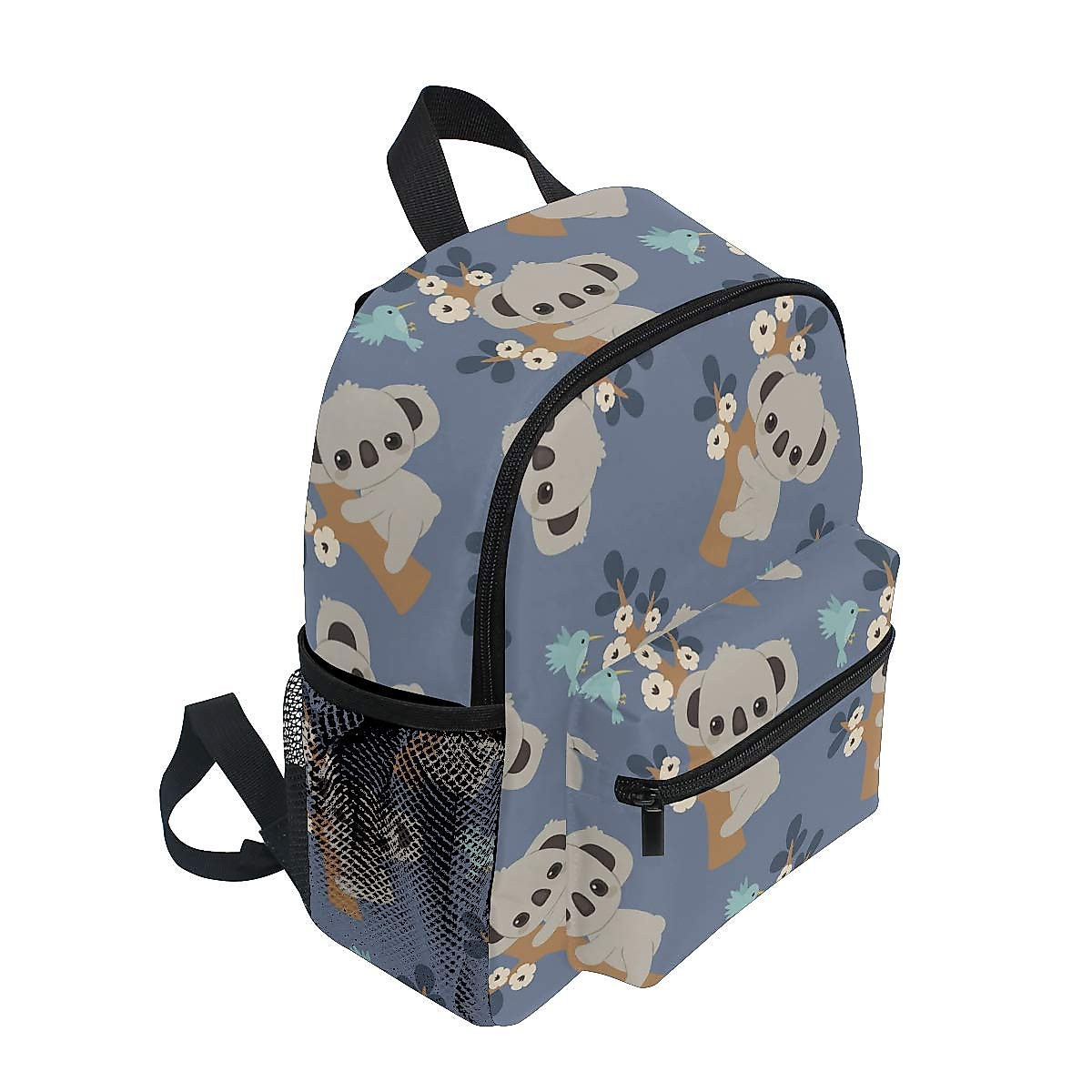 OREZI Cute Floral Koala With Flower Toddler Bag,Non-slip and Detachable Chest Strap Travel Bag Snack diapers Bag Preschool Backpack for Kids Little Boy Girls