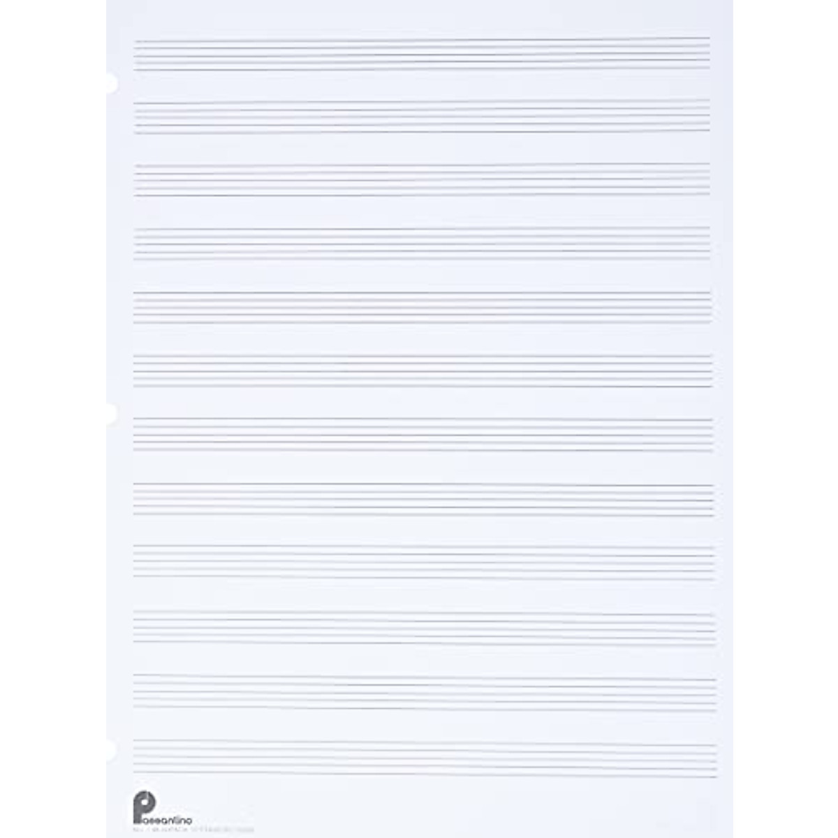 Musipack 3 Ring Filler No. 1: 12-stave: Passantino Manuscript Paper (Passantino Manuscript Papers)