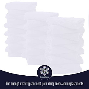 32 Pack Baby Washcloths - Luxury Coral Fleece - Extra Absorbent and Soft Wash Clothes for Newborns, Infants and Toddlers - Suitable for Sensitive Skin and New Born - Baby Shower - White, 10x10 Inch