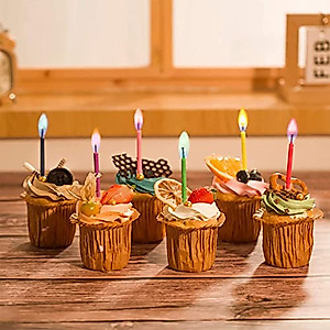 Dabria Birthday Candles 12 Colored Flame Candles Gift Candles Creative Candles Candles for Cake Digital Candle