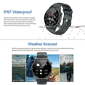 Kimnix Smart Watch, Smartwatch for Men Women IP68 Waterproof Activity Tracker,1.32HD Full Touch Screen Heart Rate Monitor Pedometer Sleep Monitor for Android iOS Phones…