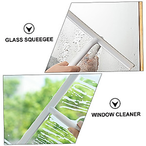 GLEAVI 3 Pcs Ergonomic Handle Glass Squeegee Window Cleaner Tool for Bathroom Tile Easy to Use Cleaning Squeegee for Home