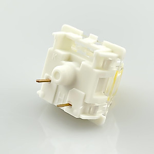 Gateron G Yellow Pro Switches Pre-lubed 3pin RGB SMD Linear for Gaming Mechanical Keyboard(108 Pcs, Yellow)