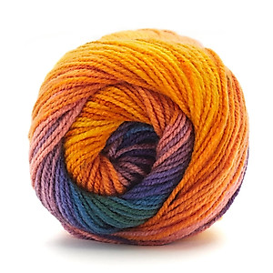 Premier Yarns Colorfusion DK Weight Yarn, Acrylic Yarn with Colorful Self-Striping Hues, Machine-Washable, Autumn Sky, 3.5 oz, 325 Yards