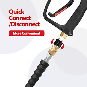 Yamatic Pressure Washer Adapter, M22 Female To 3/8'' Quick Connect Plug, Power Washer Coupler, M22 Swivel To 3/8 Inch Quick Connector For Pressure Washer, Hose, Gun, Pump, 5000 Psi