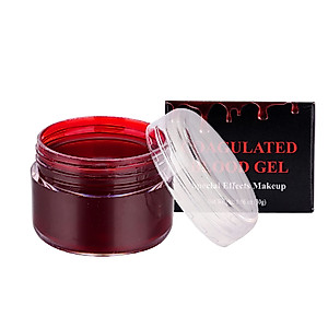 DELISOUL Professional Special Effects SFX Makeup Kit,12 Colors Face Body Paint Palette,Wound Modeling Scar Wax,Coagulated Fake Blood,10 Purple Brushes,Spatula Tool,Stipple Sponge for Halloween Costume