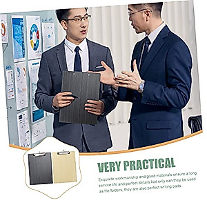 Tofficu 8 pcs Folder Board Pencils Plastic File folders Plastic clipboards a4 File Clip Folder foldgers Clip Boards 8.5x11 Low Wooden Pencil Sketch Hand Support Exam Paper Clips