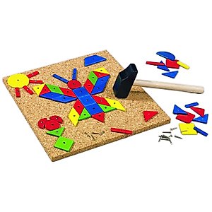 HABA Geo Shape Tack Zap Large Imaginative Design 100 Piece Set (Made in Germany)