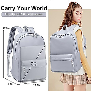 LOIDOU Backpack for Teen Girls Middle-School Primary Elementary Bookbags 17inch Kids Backpack Women laptop Backpack Lightweight Casual Daypack