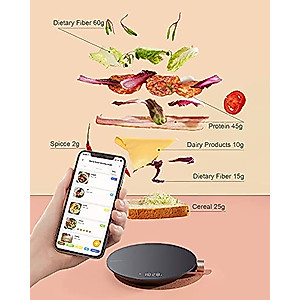 HOTO Smart Food Scale, Kitchen Scale, Food Scales Digital Weight Grams and Oz, Coffee Scale, Kitchen Scale with 0.1g High Precise Sensor, Measures in 4 Units (g/ml/oz/lb: oz)
