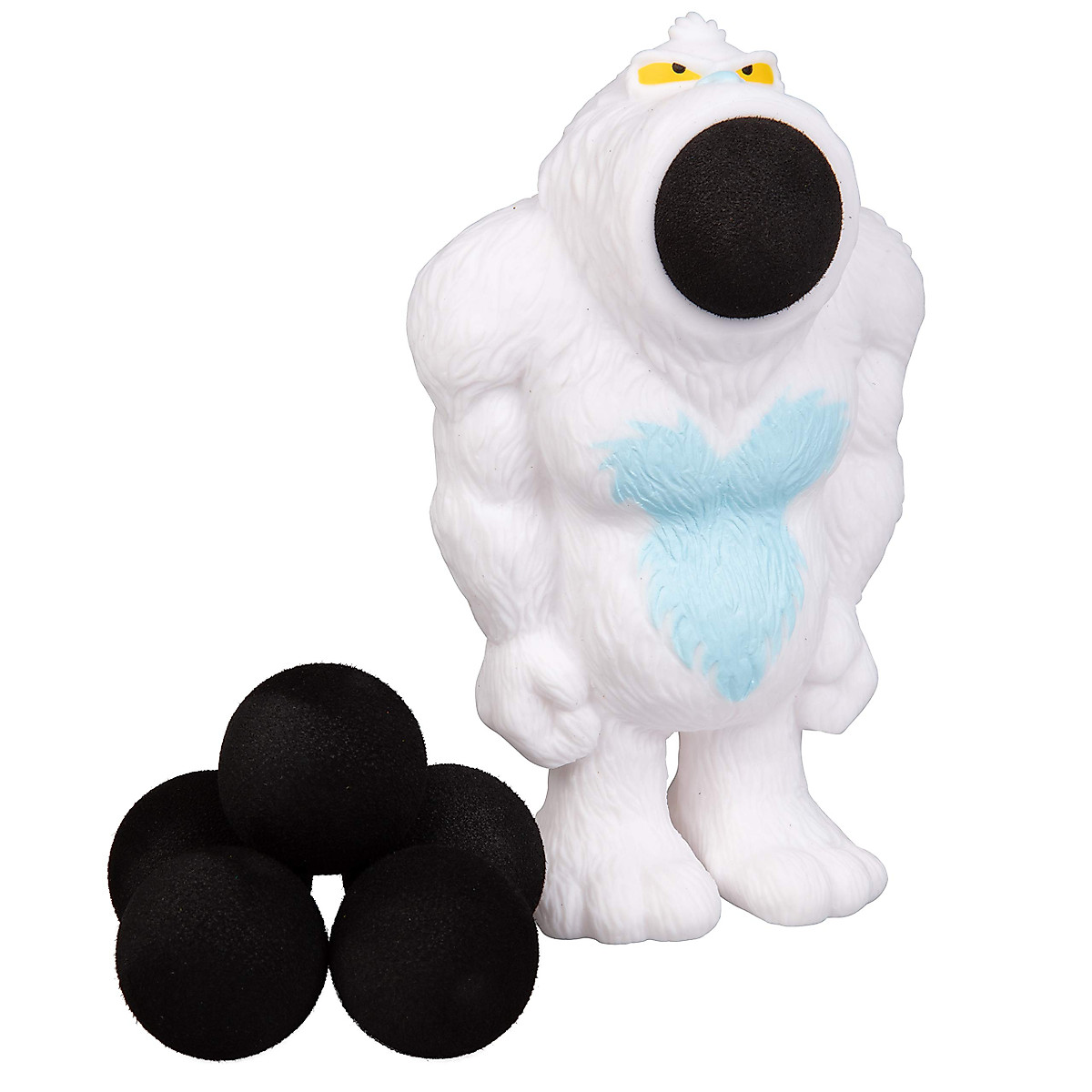 Hog Wild Yeti Ball Popper Toy - Includes 4 Soft Foam Balls - Squeeze to Pop Air Powered Balls Up to 20 Feet - Launcher Safe for Indoor/Outdoor Play - Party Favor Gift for Kids, Girls, Boys Ages 5+