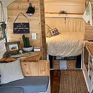 Funly mee Welcome to Camp Hanging Decorative Black Metal Sign 11.8×7.87 (inches)