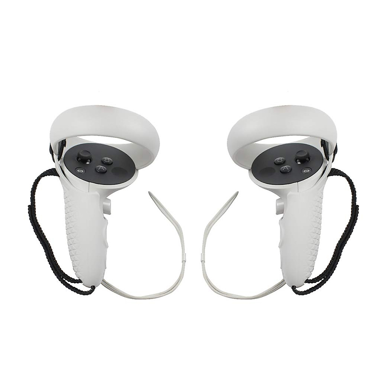 MOVKZACV Touch Controller Grip Cover for Oculus quest 2 with Hand Strap Magic Sticks Joystick Cap Handle Protective Sleeve for VR Touch Controller