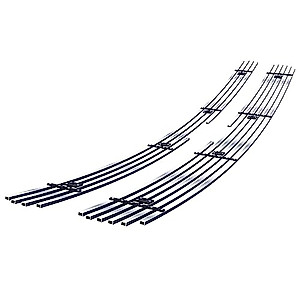 APS Compatible with Chevy Silverado 1500 2007-2013 Main Upper Stainless Steel Chrome Billet Grille Grill Insert C65766A