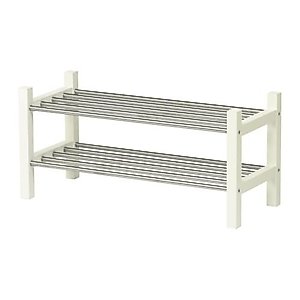 IKEA TJUSIG - Shoe rack, white - 79 cm