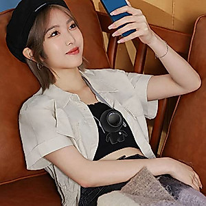 XUnion Spaceman Hanging Fan, Personal Necklace Fan Astronaut Shaped, Mini Portable Hanging Fan Bladeless Fan for Outdoor Travel Camp