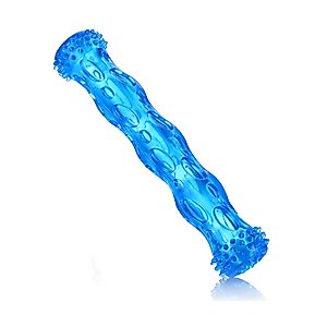 ZNOKA TPR Squeak Dog Chew Bone Toy, Bite Resistant Durable Tough Rubber Non-Toxic Tooth Cleaning Toy for Aggressive Chewer, Floating & Suitable for Pool Use