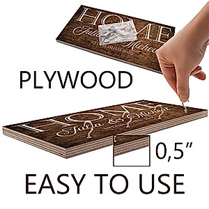 People People Personalized Wood Key Hanger for Wall | New Home Décor Gift for Wedding Housewarming | Customized Gifts for Couple Mr Mrs Key Ring Holder Hook | Key Rack | C02D08