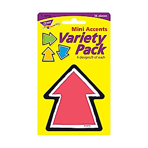 TREND enterprises, Inc. Bold Strokes Arrows Mini Accents Variety Pack, 36 ct